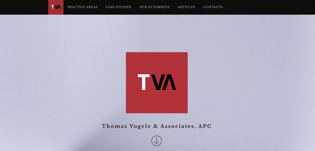 THOMAS VOGELE & ASSOCIATES, APC ANNOUNCES LAUNCH OF NEW WEBSITE - TVA Law
